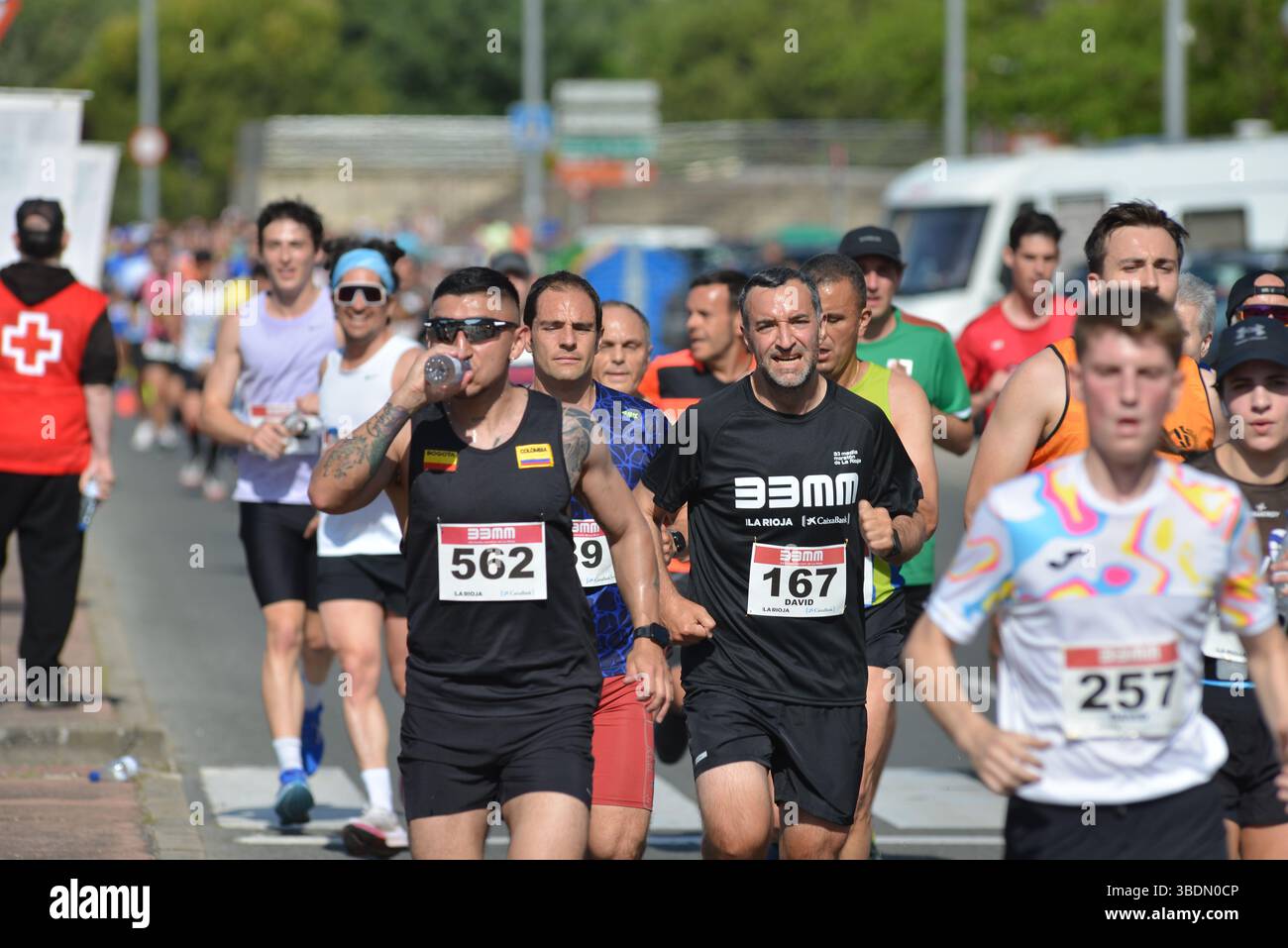 Logrono, La Rioja, Spain. May 25, 2025. Half marathon race held through ...