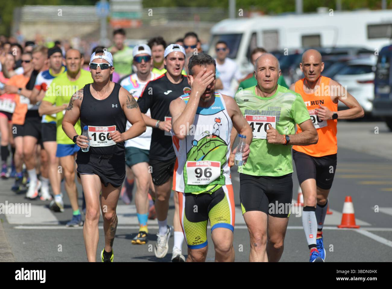 Logrono, La Rioja, Spain. May 25, 2025. Half marathon race held through ...