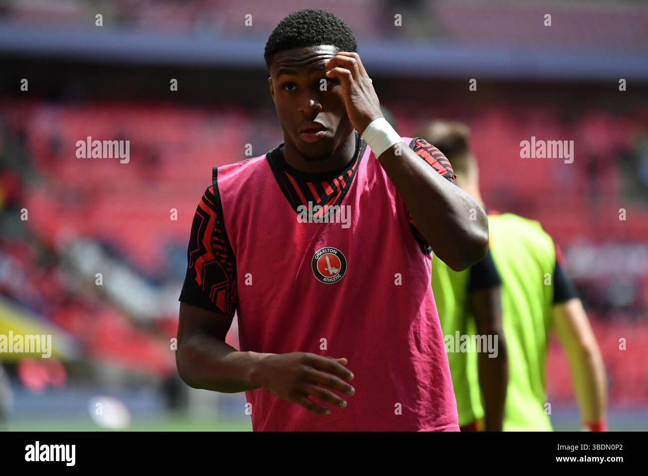 London, England. 25th May 2025. Thierry Small before the Sky Bet EFL ...