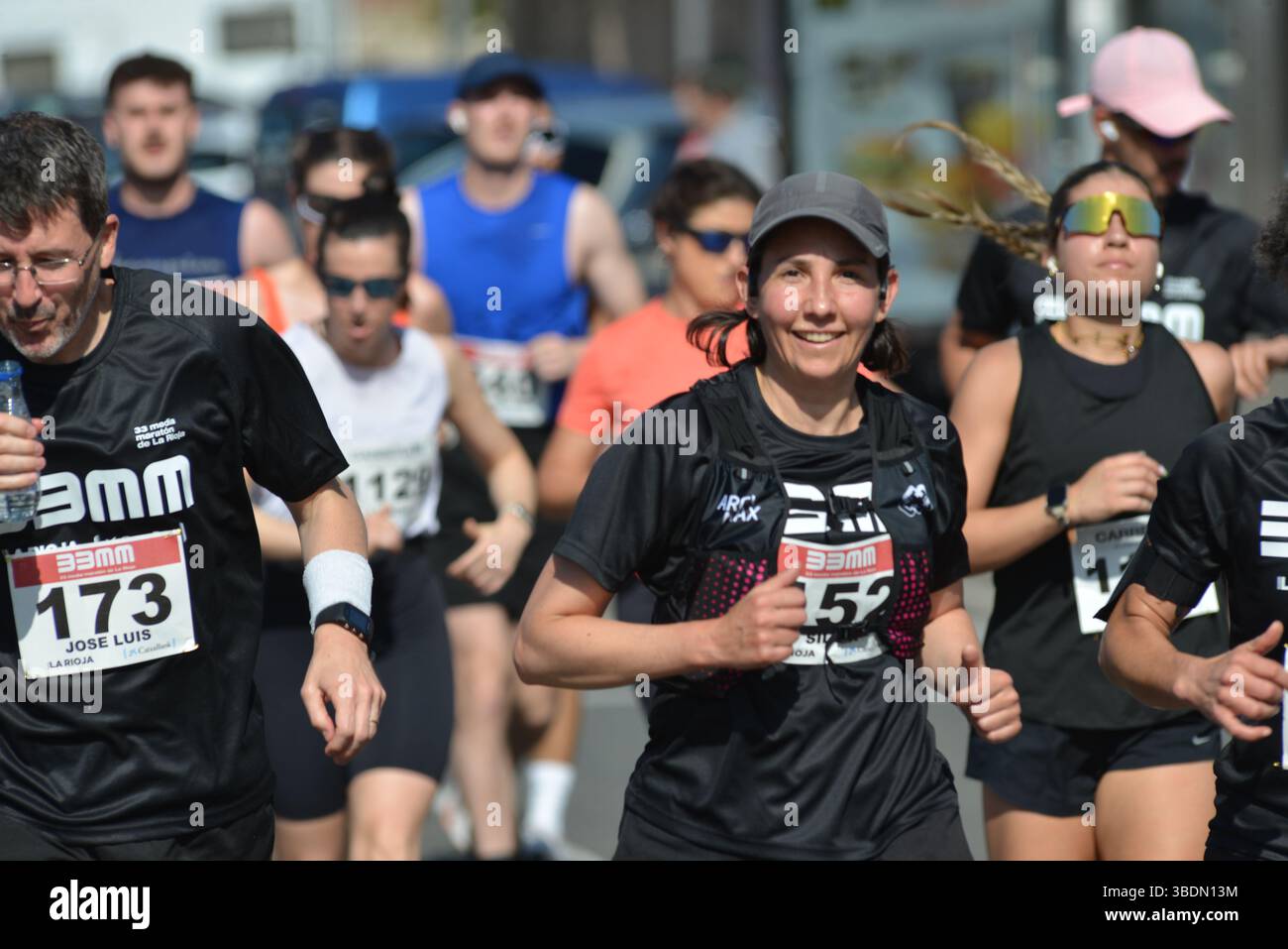 Logrono, La Rioja, Spain. May 25, 2025. Half marathon race held through ...
