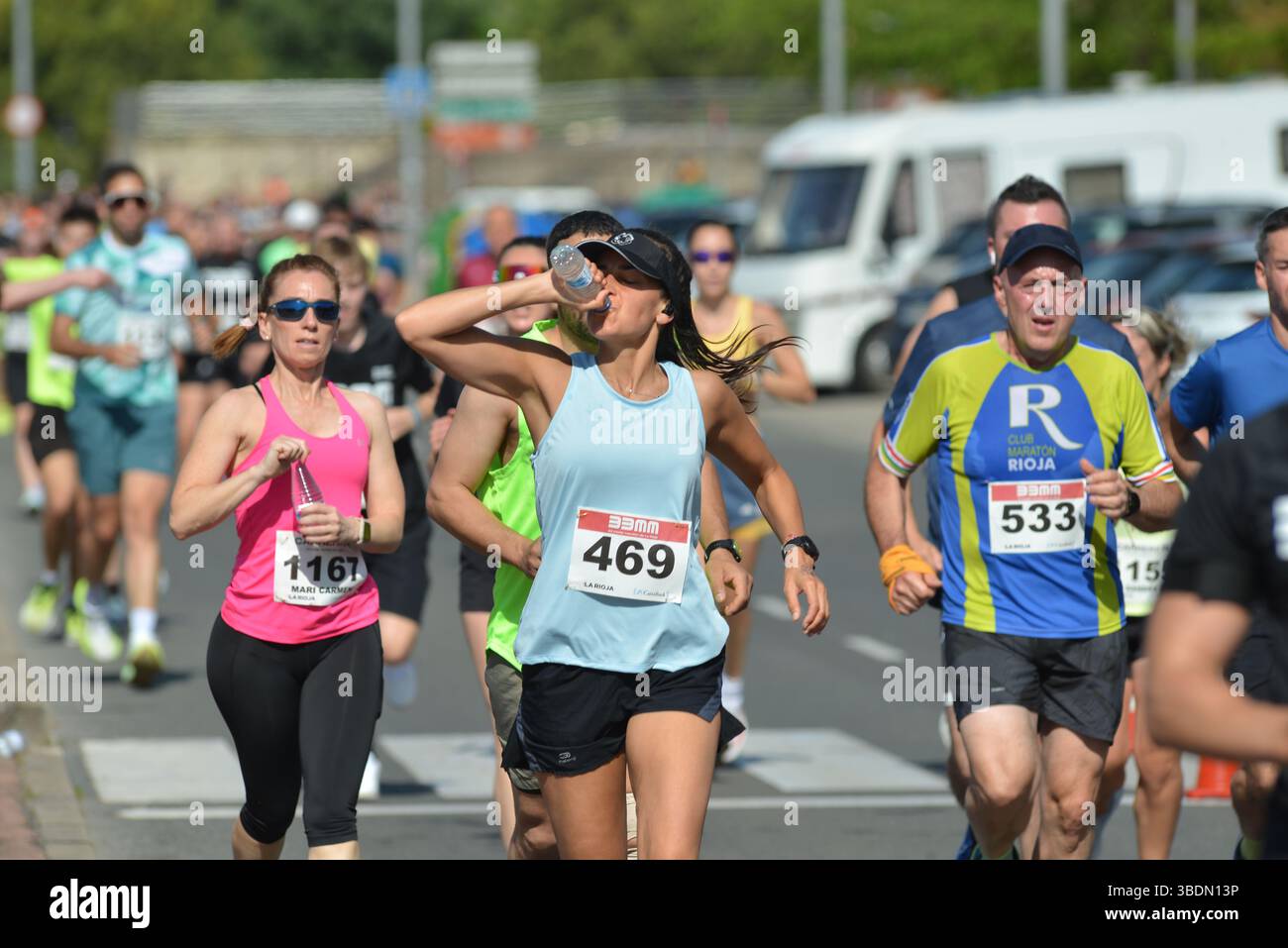 Logrono, La Rioja, Spain. May 25, 2025. Half marathon race held through ...