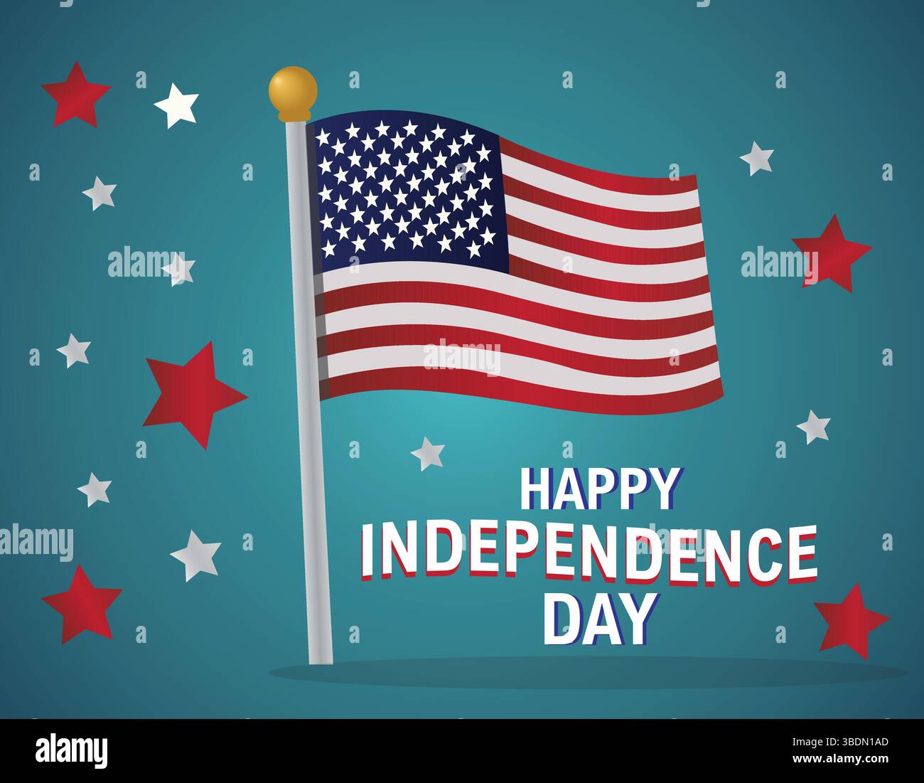 July celebration parade usa Stock Vector Images - Alamy
