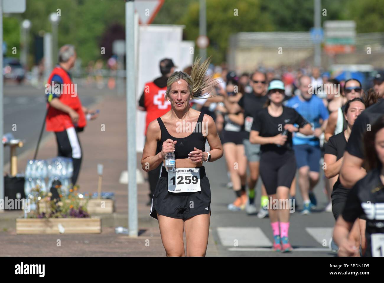 Logrono, La Rioja, Spain. May 25, 2025. Half marathon race held through ...