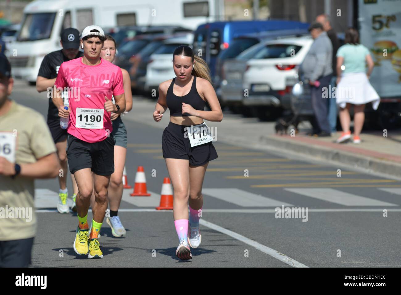 Logrono, La Rioja, Spain. May 25, 2025. Half marathon race held through ...