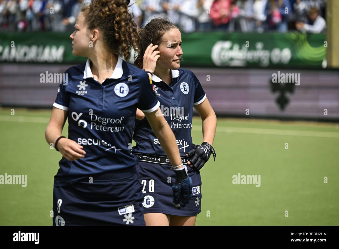 Antwerpen, Belgium. 25th May, 2025. Gantoise's Alexi Van Remortel shows ...