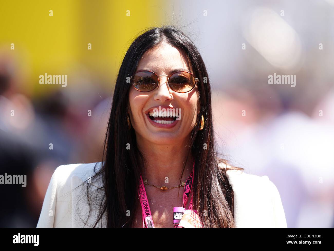 Elisabetta Gregoraci before the Monaco Grand Prix at the Circuit de ...