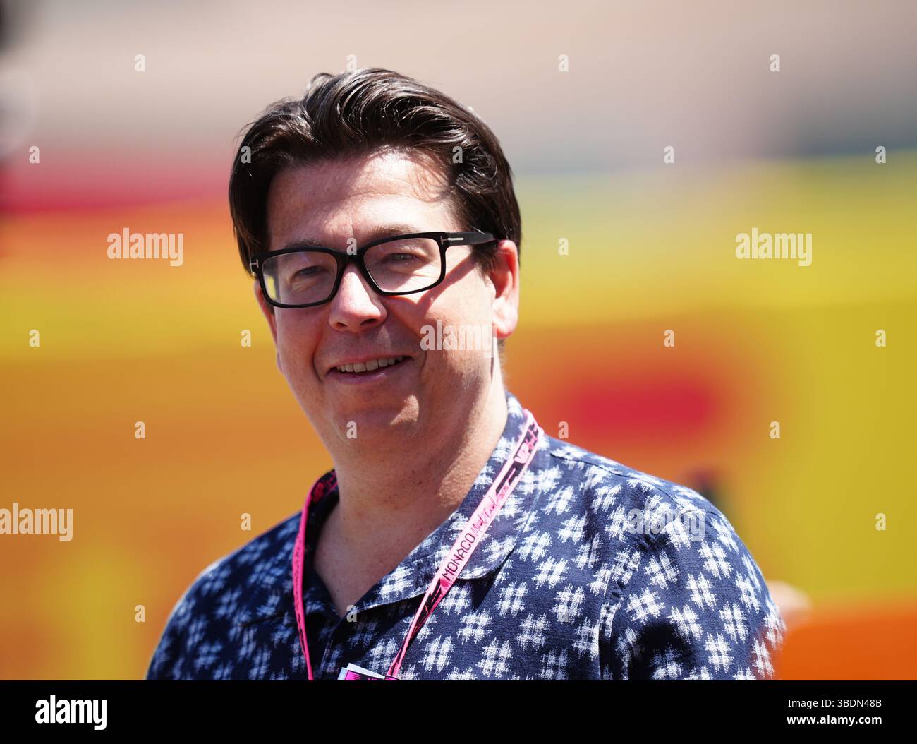 Comedian Michael McIntyre before the Monaco Grand Prix at the Circuit ...