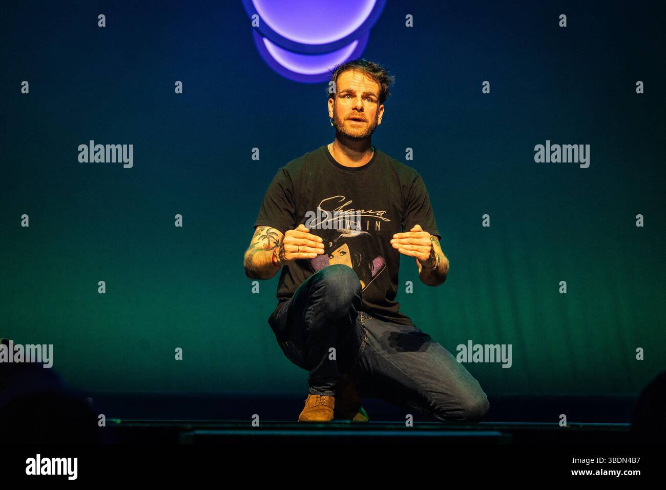 AMSTERDAM - Henry van Loon on the stage of Royal Theater Carre. The ...