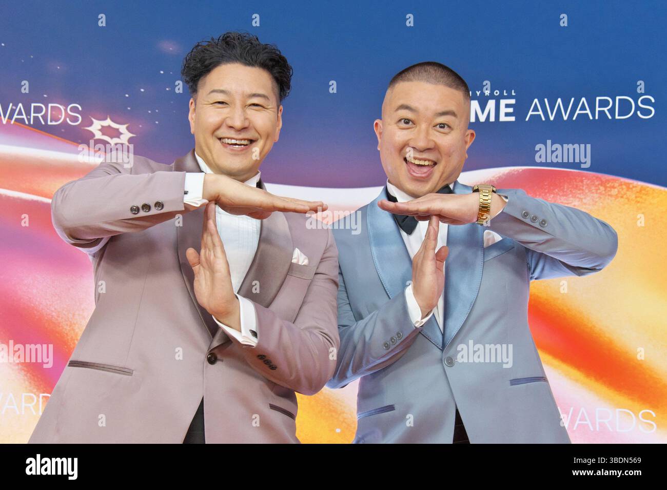 Tokyo, Japan. 25th May, 2025. Japanese comedy duo Chocolate Planet ...
