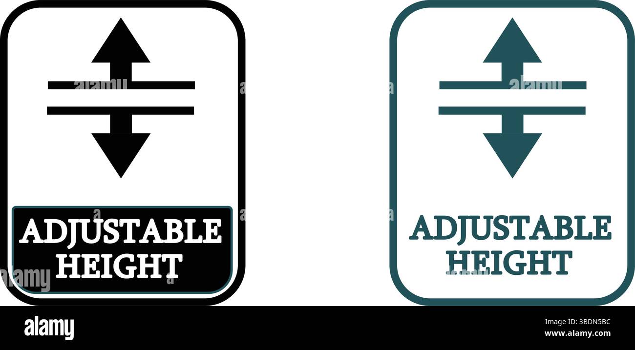 Adjustable height logo badge sign stamp hi-res stock photography and ...