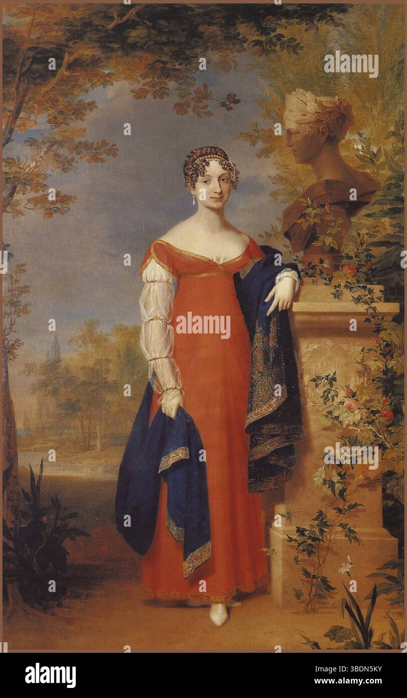 Portrait Painting of Anna Pavlovna by George Dawe, 1820s Stock Photo ...