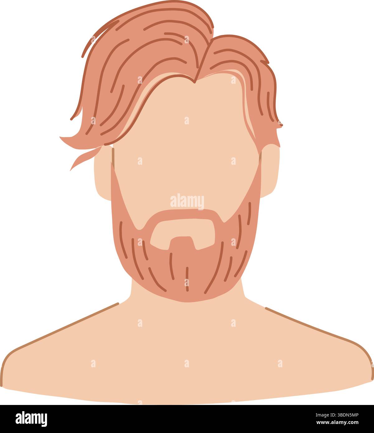 crewcut hairstyles for men cartoon vector illustration Stock Vector ...