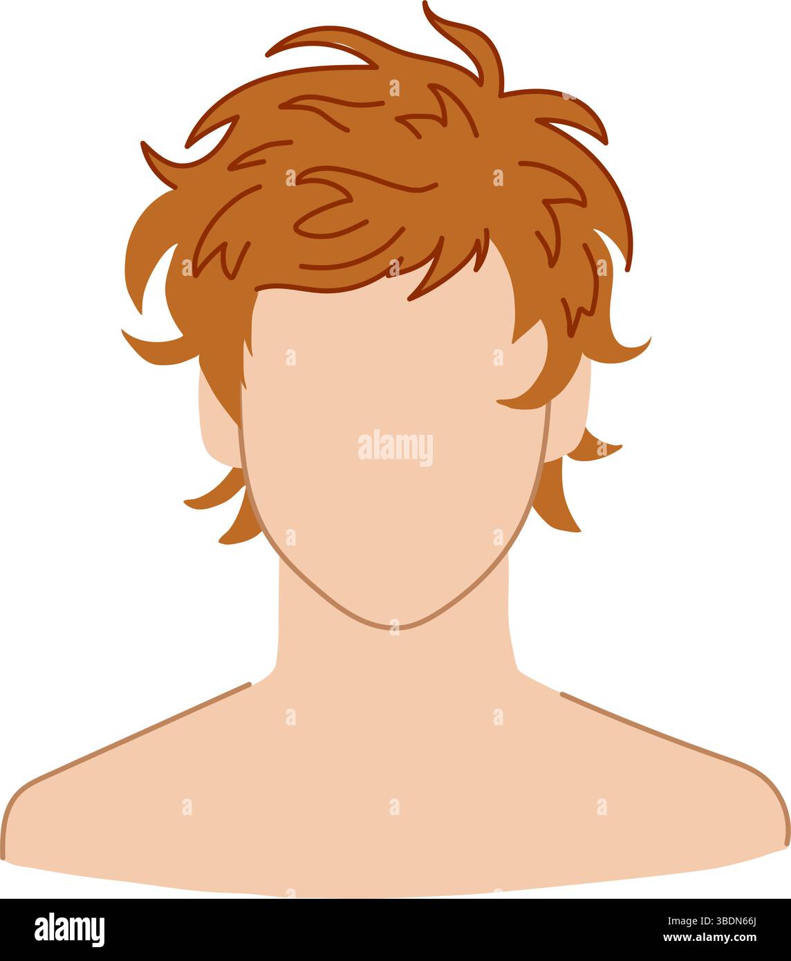 combover hairstyles for men cartoon vector illustration Stock Vector ...