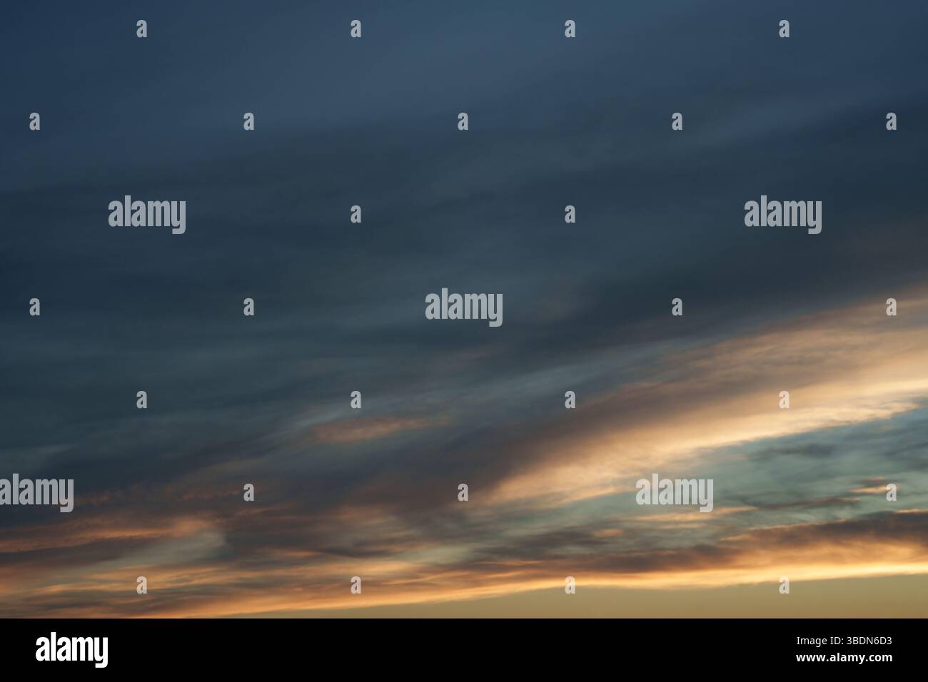 Sunset. Clouds Color palette. Poster. Universal picture Stock Photo - Alamy