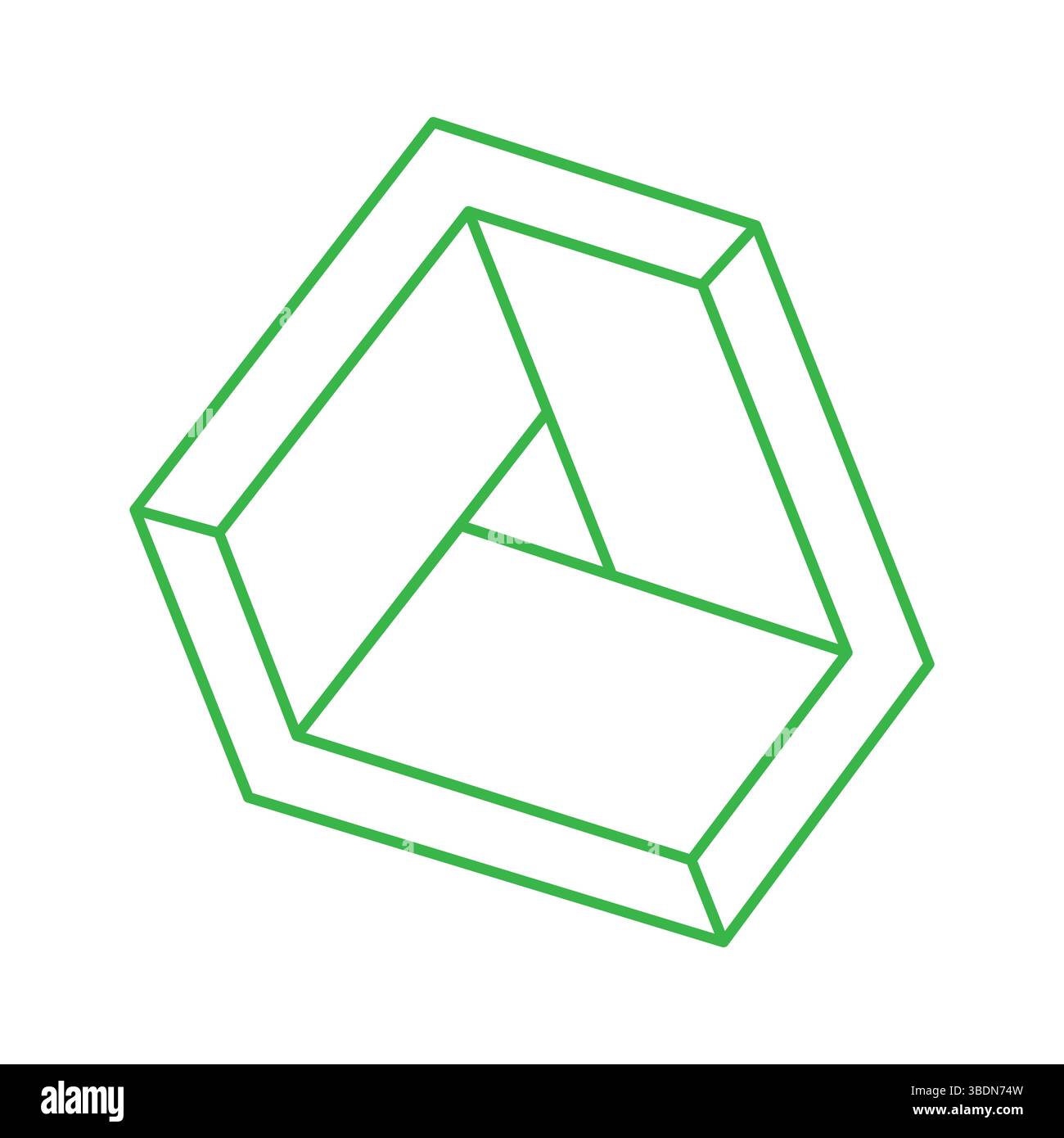 Impossible shapes. Logo. Sacred geometry. Optical illusion. Abstract ...
