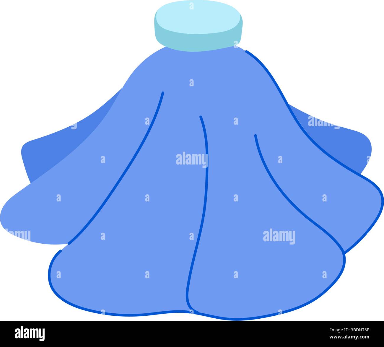 therapy ice pack for injuries cartoon vector illustration Stock Vector ...