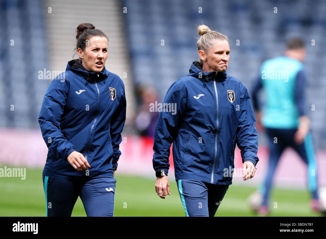Leanne Ross, Glasgow City manager with assistant Leanne Crichton (left ...