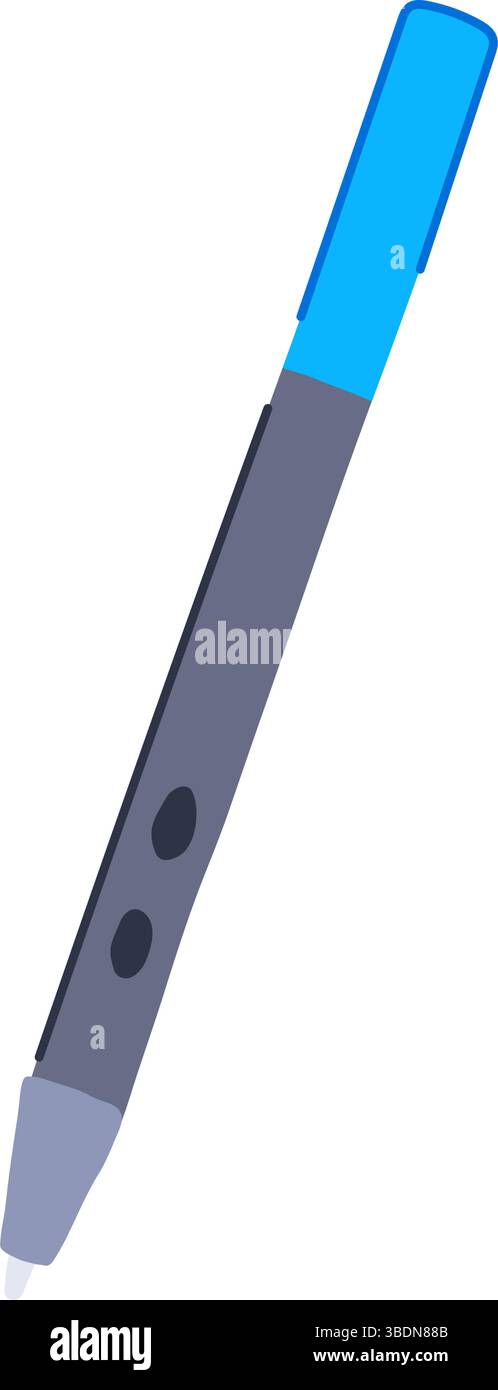 writing interactive whiteboard pen cartoon vector illustration Stock ...