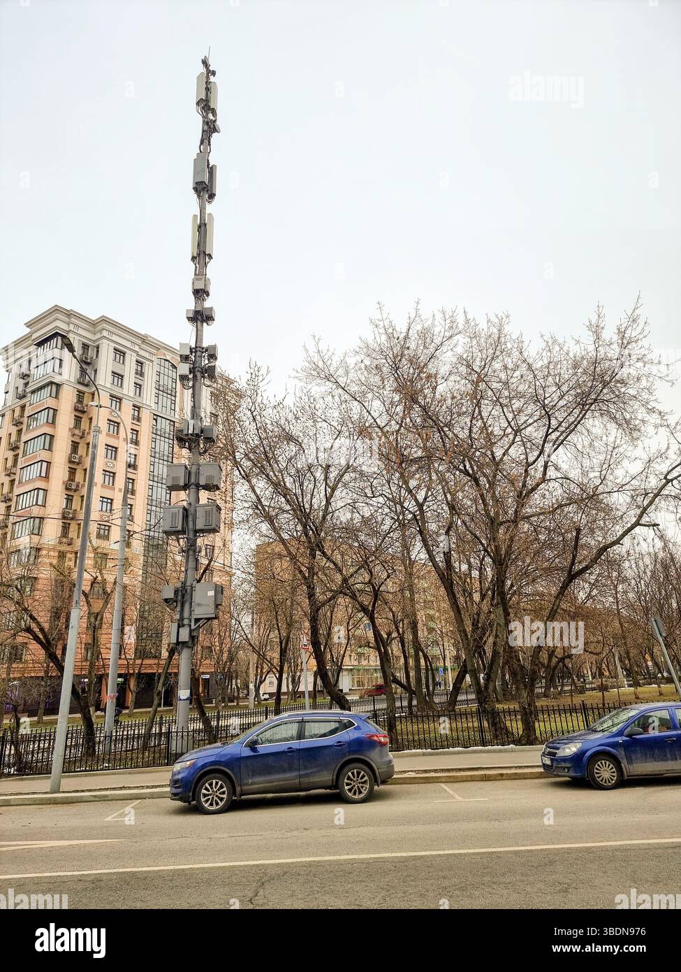 Pole various telecommunication antennas hi-res stock photography and ...