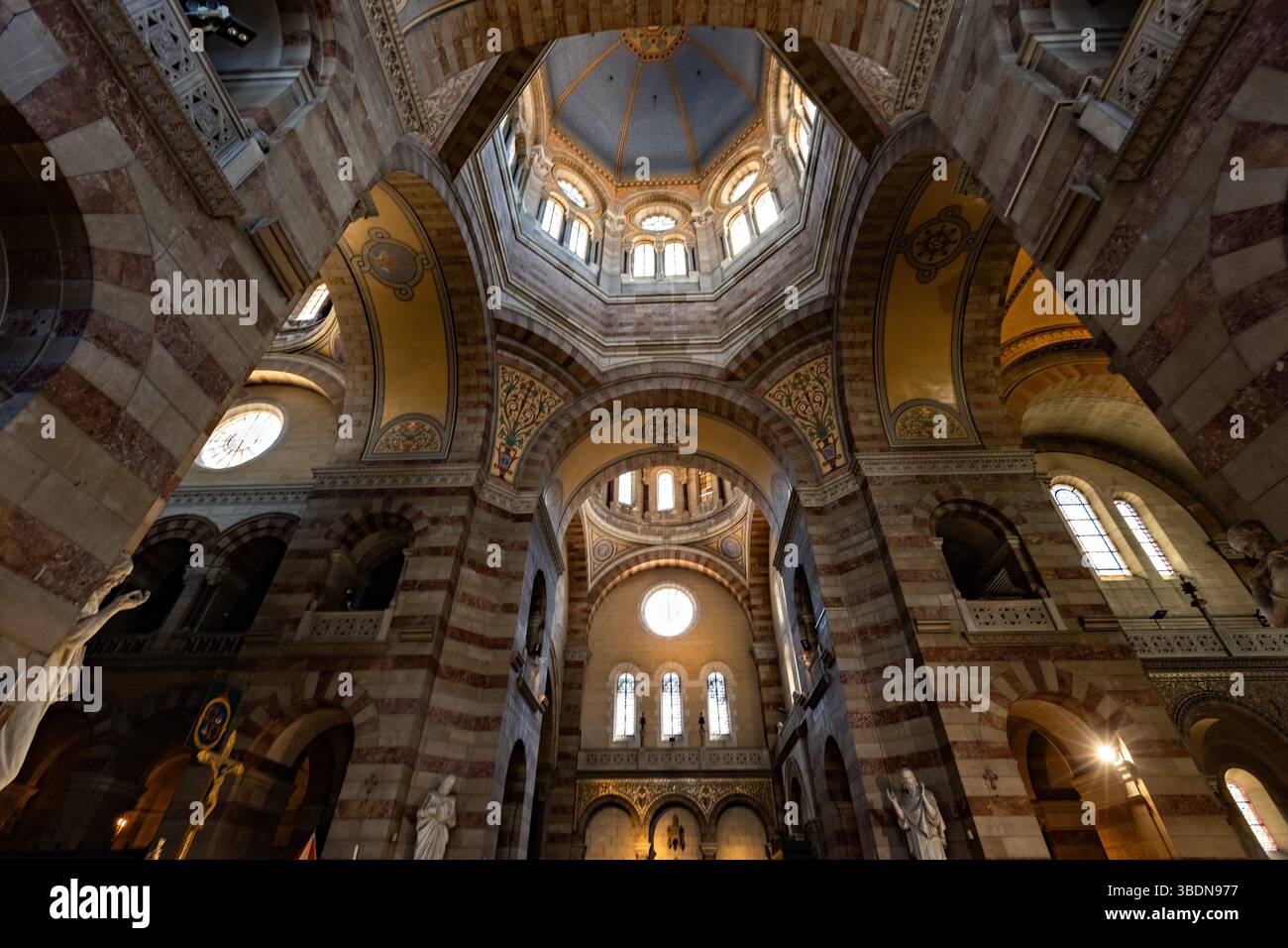 Cathedrale La Major inside view Catholic cathedral in Marseille, France ...
