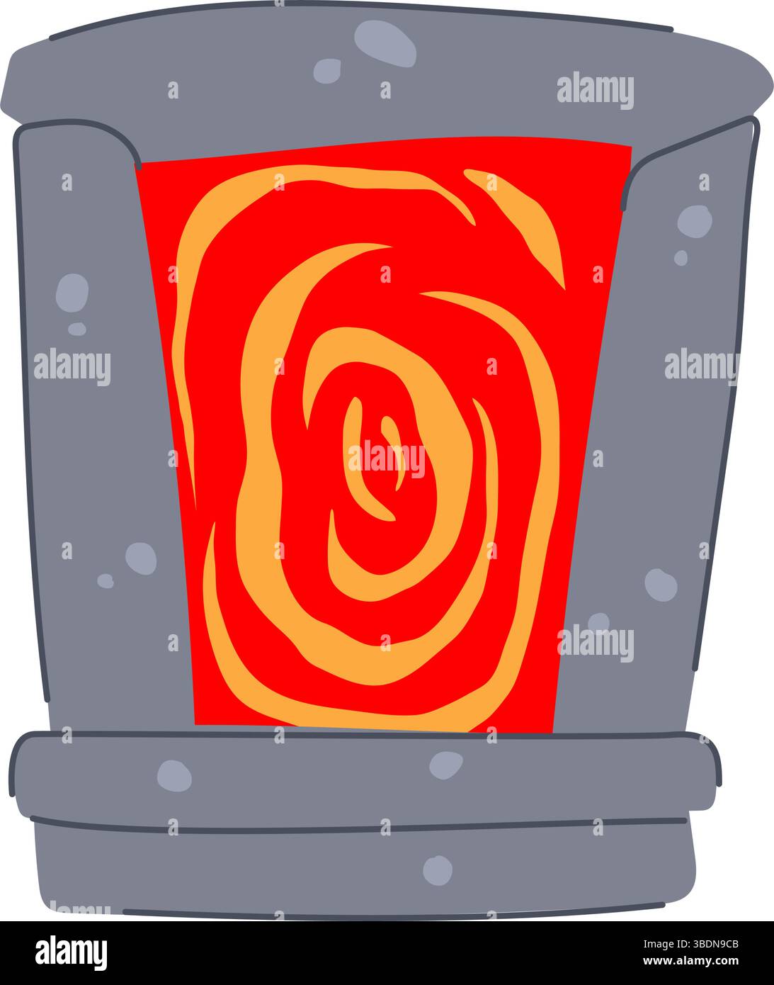 mystery magic door portal cartoon vector illustration Stock Vector ...