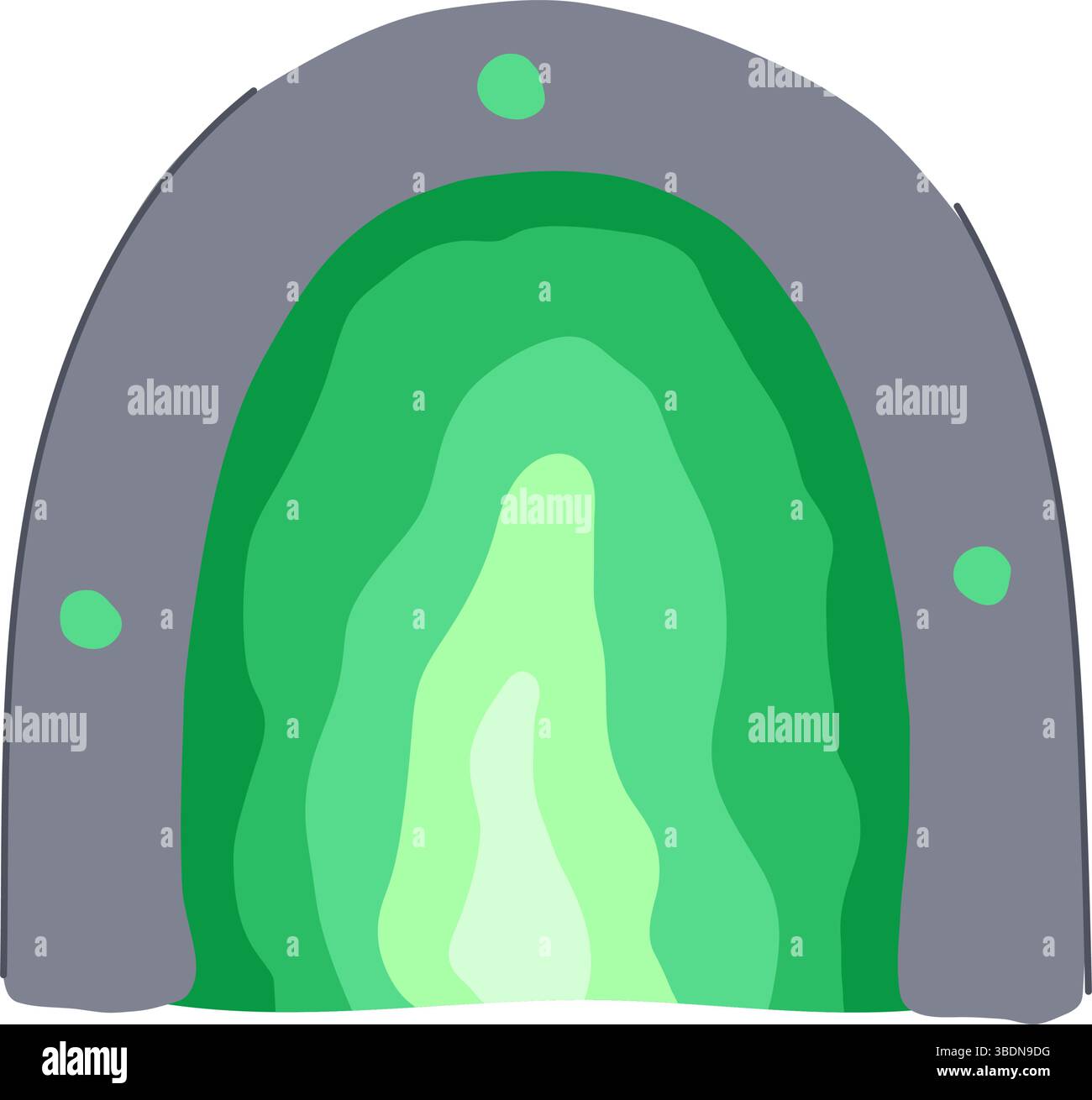 gateway magic door portal cartoon vector illustration Stock Vector ...
