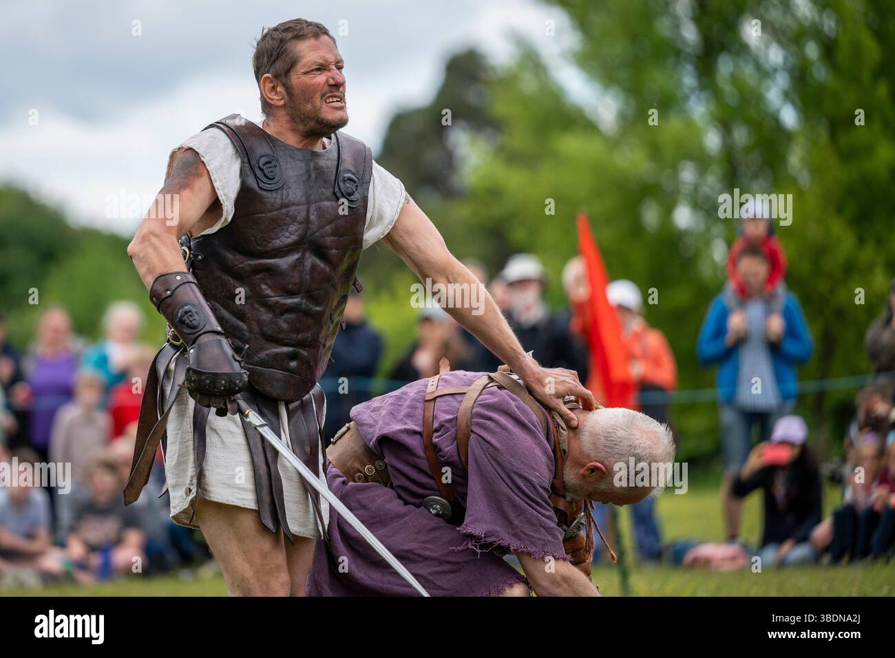 Chalfont, UK. 25 May 2025. Gladiators take part in Gladiator Games at ...
