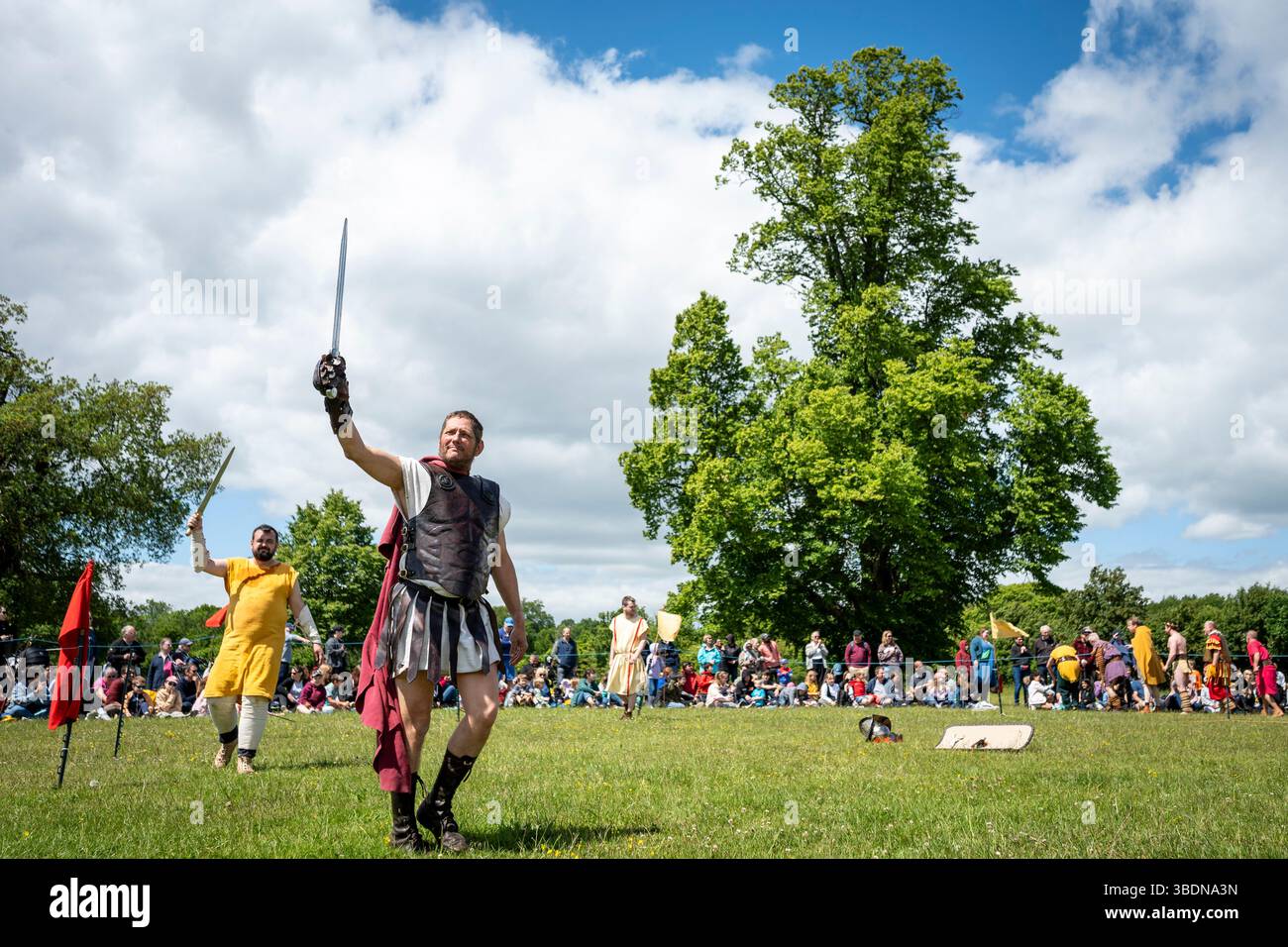 Chalfont, UK. 25 May 2025. Gladiators parade for the public after ...