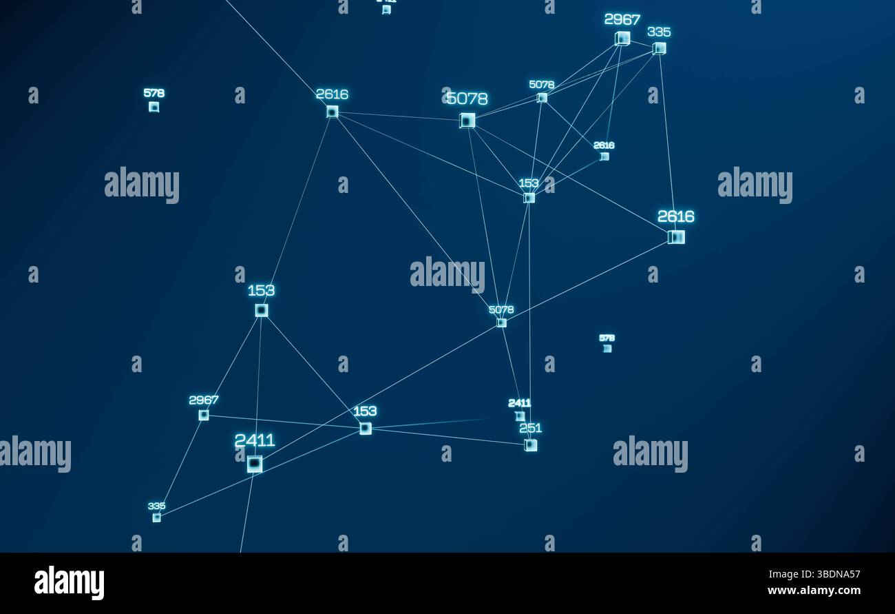 Animation digital connections lines dots hi-res stock photography and images - Alamy