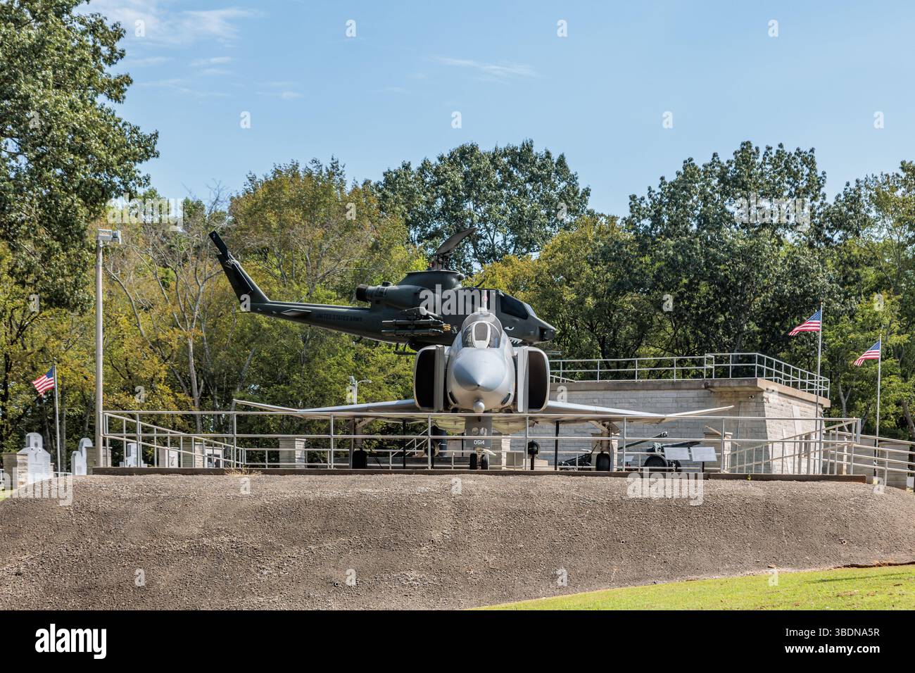 Captain Ed Yeilding's f4 Phantom aircraft and an Apache heilcopter on ...