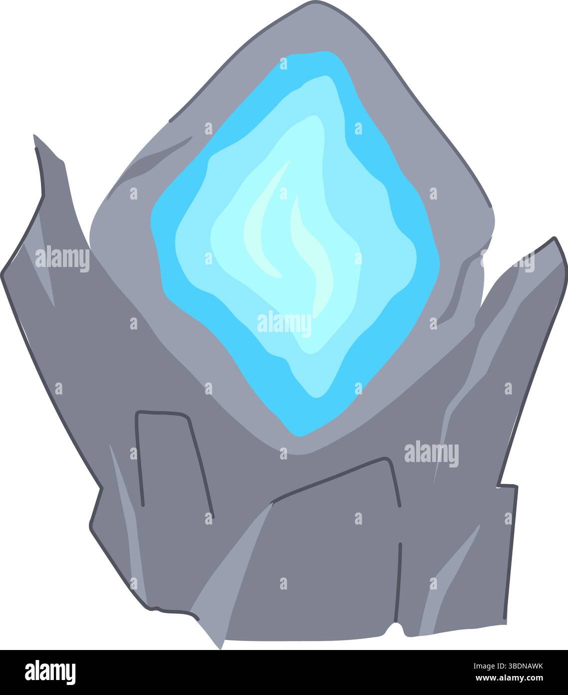 journey magic door portal cartoon vector illustration Stock Vector ...