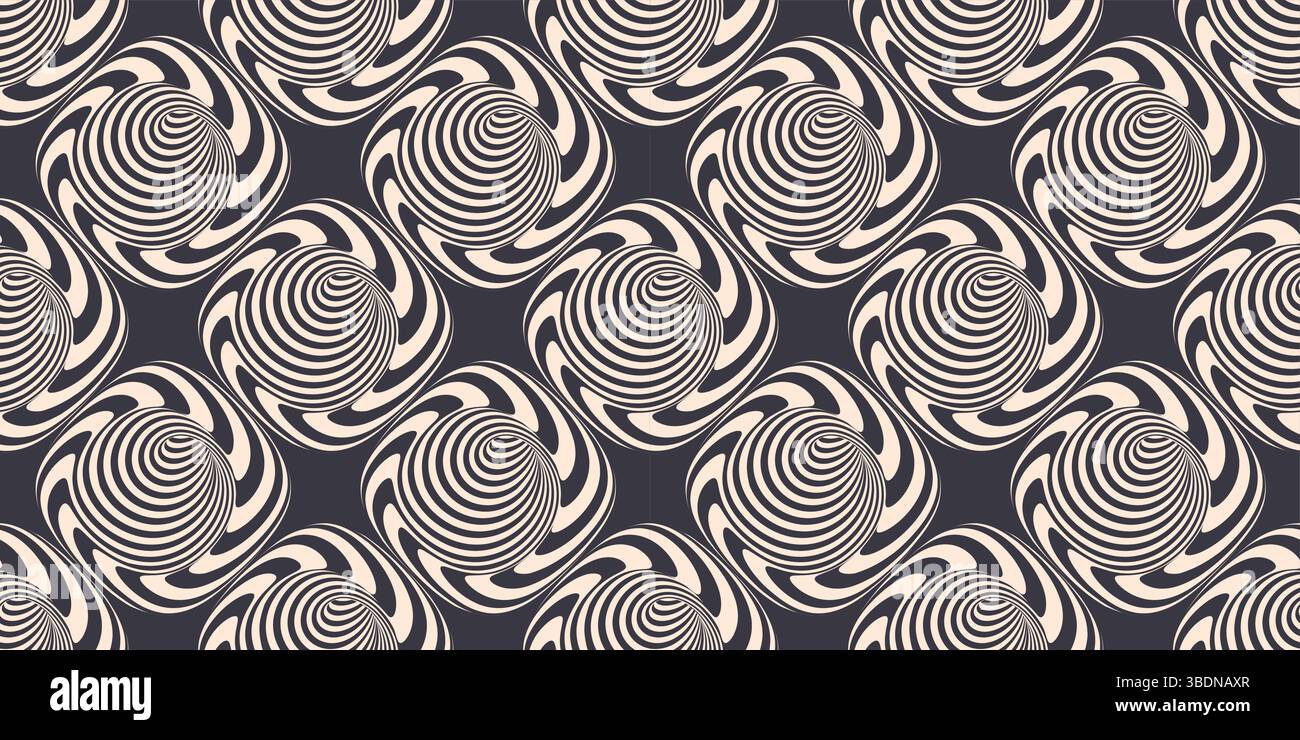 Black and white striped background. Seamless pattern with optical ...