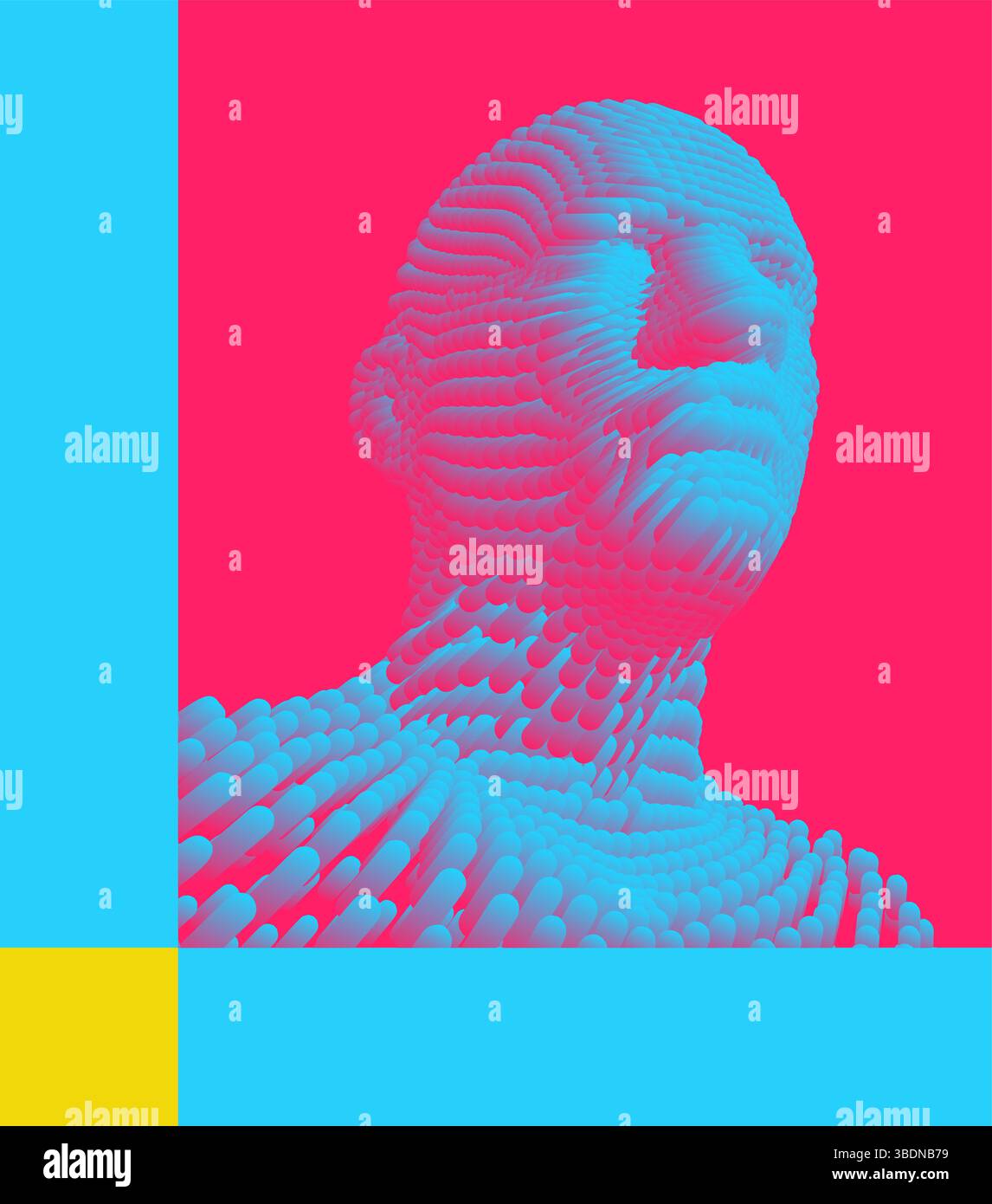 Robot head face recognition Stock Vector Images - Alamy