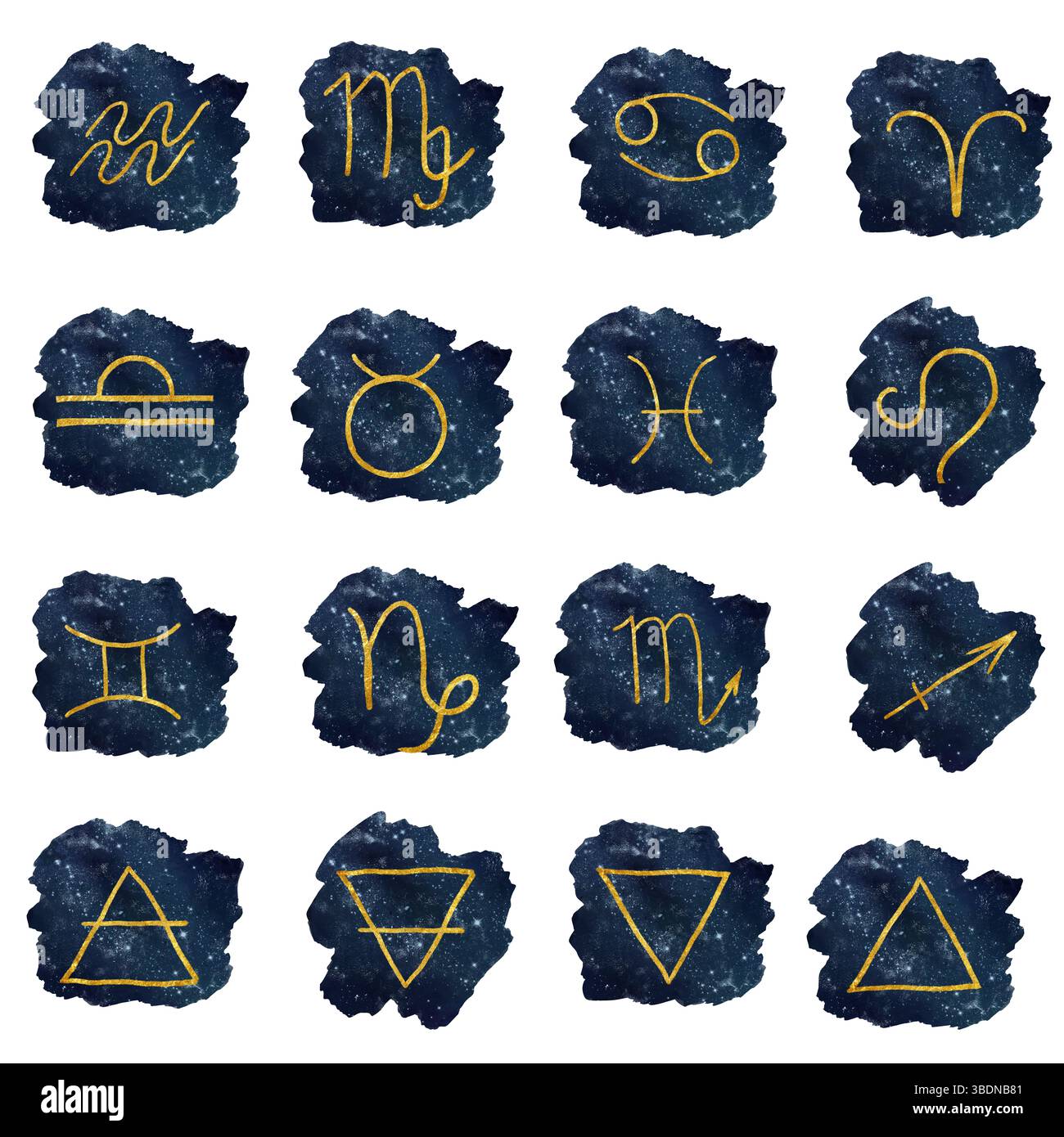 Elements in astrology Cut Out Stock Images & Pictures - Alamy