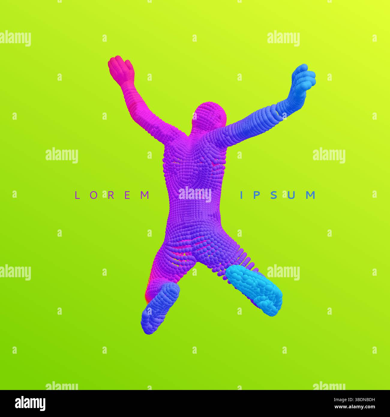 Happy cyber man Stock Vector Images - Alamy