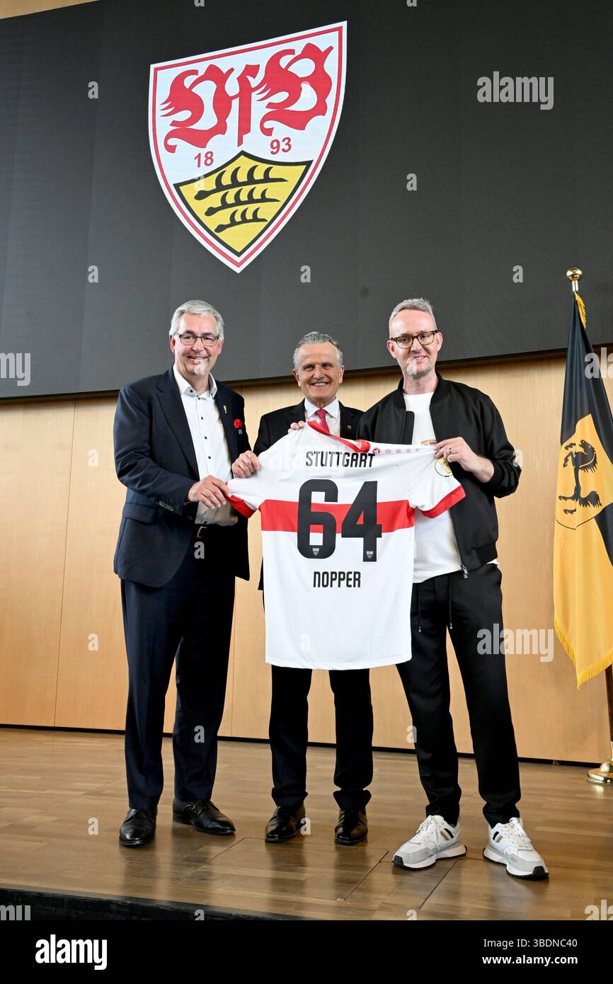 Stuttgart, Germany. 25th May, 2025. Soccer: DFB Cup, Arminia Bielefeld - VfB Stuttgart, after ...