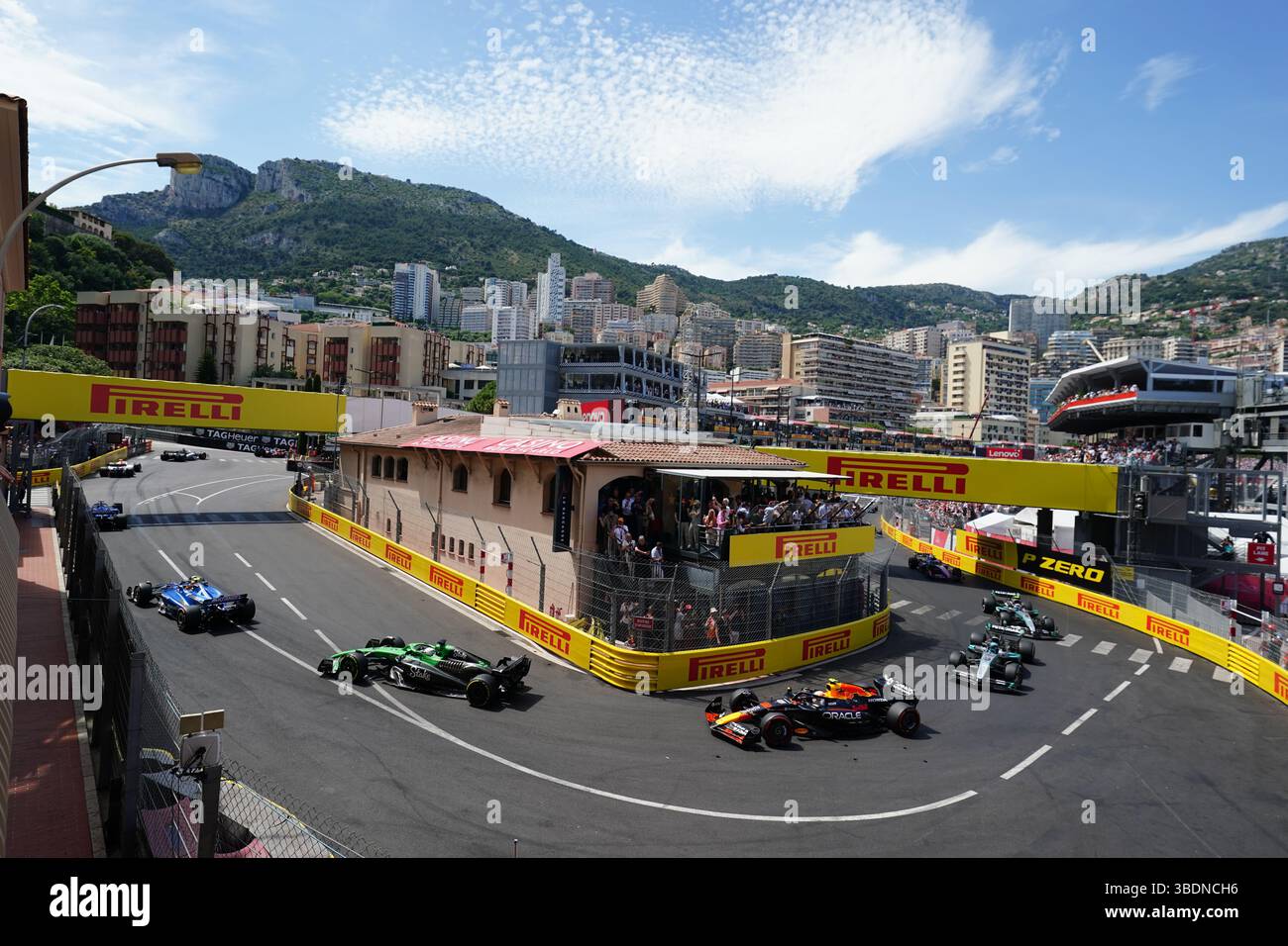A general view of Rascasse during the Monaco Grand Prix at the Circuit ...
