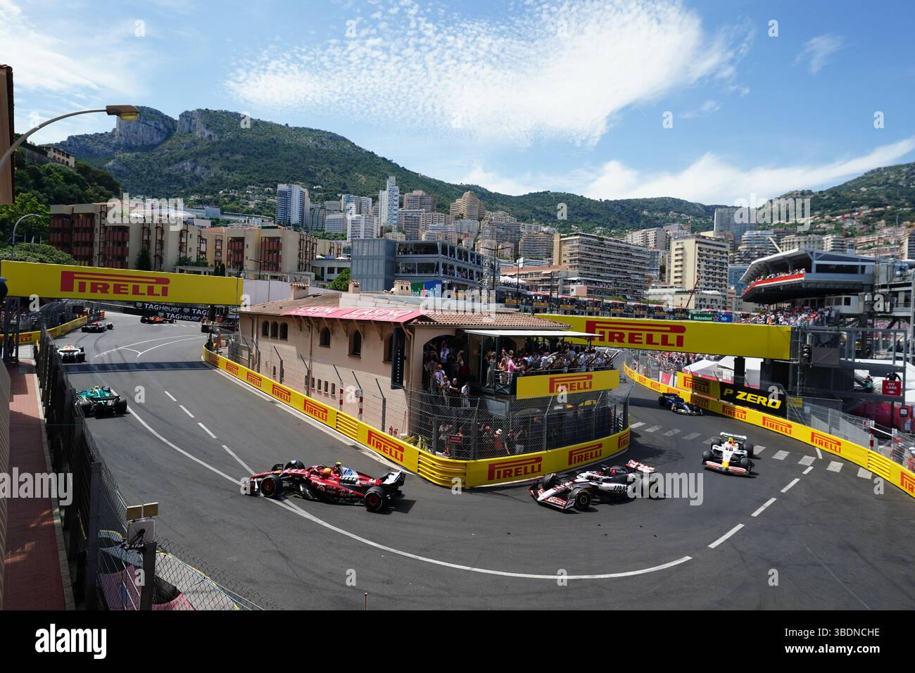 A general view of Rascasse during the Monaco Grand Prix at the Circuit ...