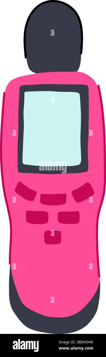 tumbler noise level meter cartoon vector illustration Stock Vector ...