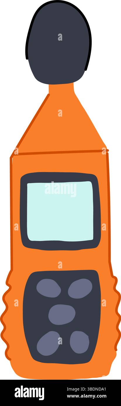 chardonnay noise level meter cartoon vector illustration Stock Vector ...