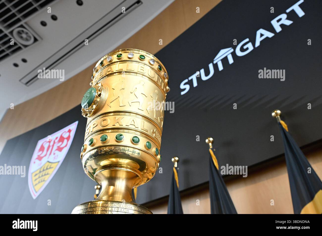 Stuttgart, Germany. 25th May, 2025. Soccer: DFB Cup, Arminia Bielefeld - VfB Stuttgart, after ...