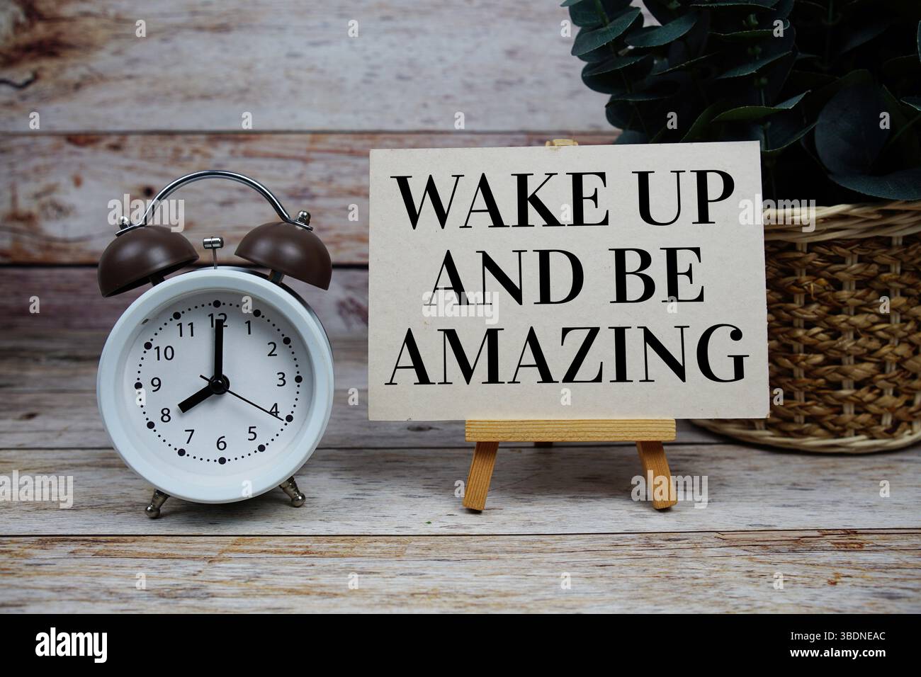 Wake Up And Be Amazing Motivational And Inspirational Quotes Stock ...