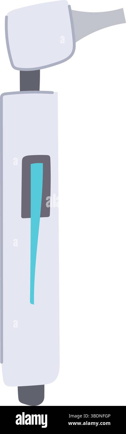 tympanic otoscope cartoon vector illustration Stock Vector Image & Art ...