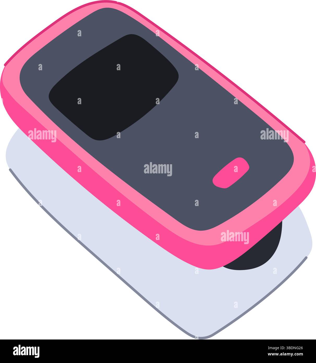 sensor oxygen fingertip monitor cartoon vector illustration Stock ...