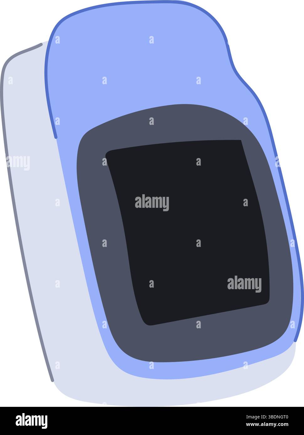 display oxygen fingertip monitor cartoon vector illustration Stock ...