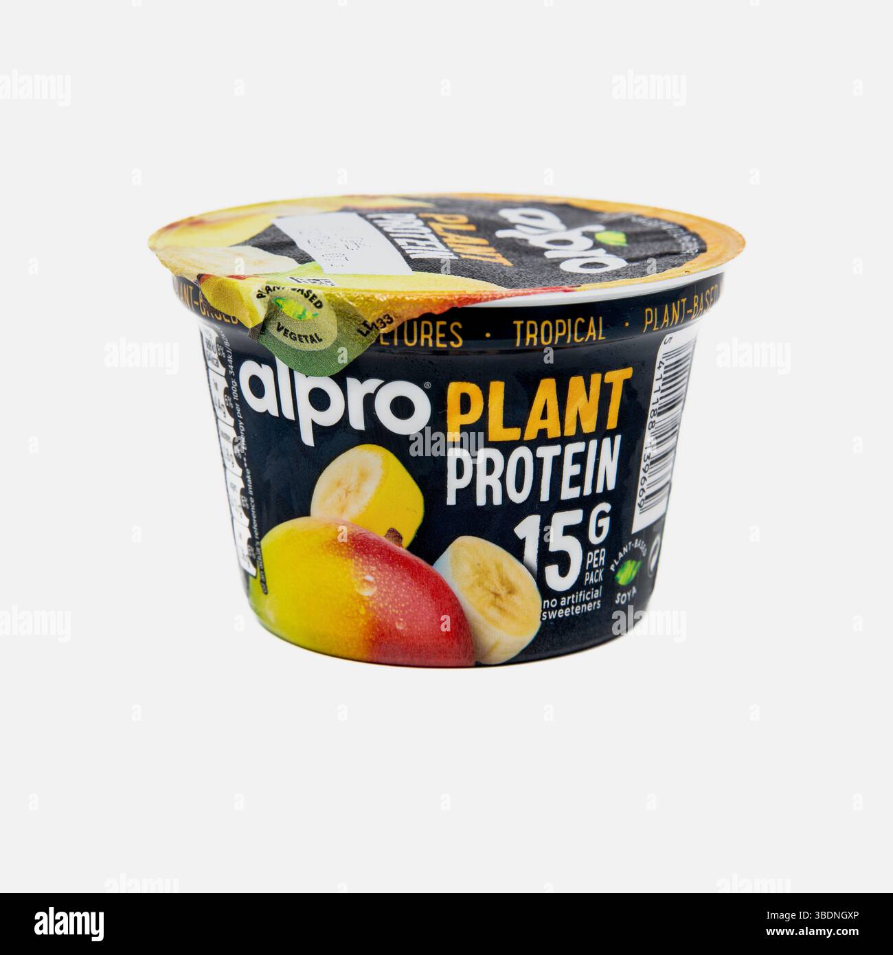 Alpro 15g High Protein Tropical Fruit Dairy Free Soya Yoghurt Stock ...