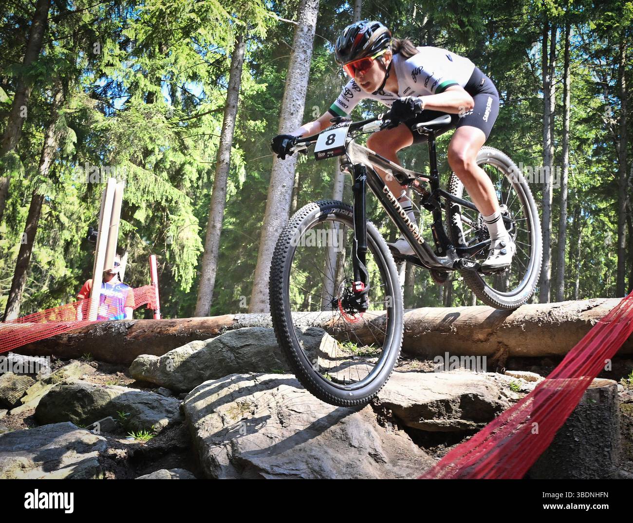 Candice Lill of Sauth Africa competes during women elite race during ...