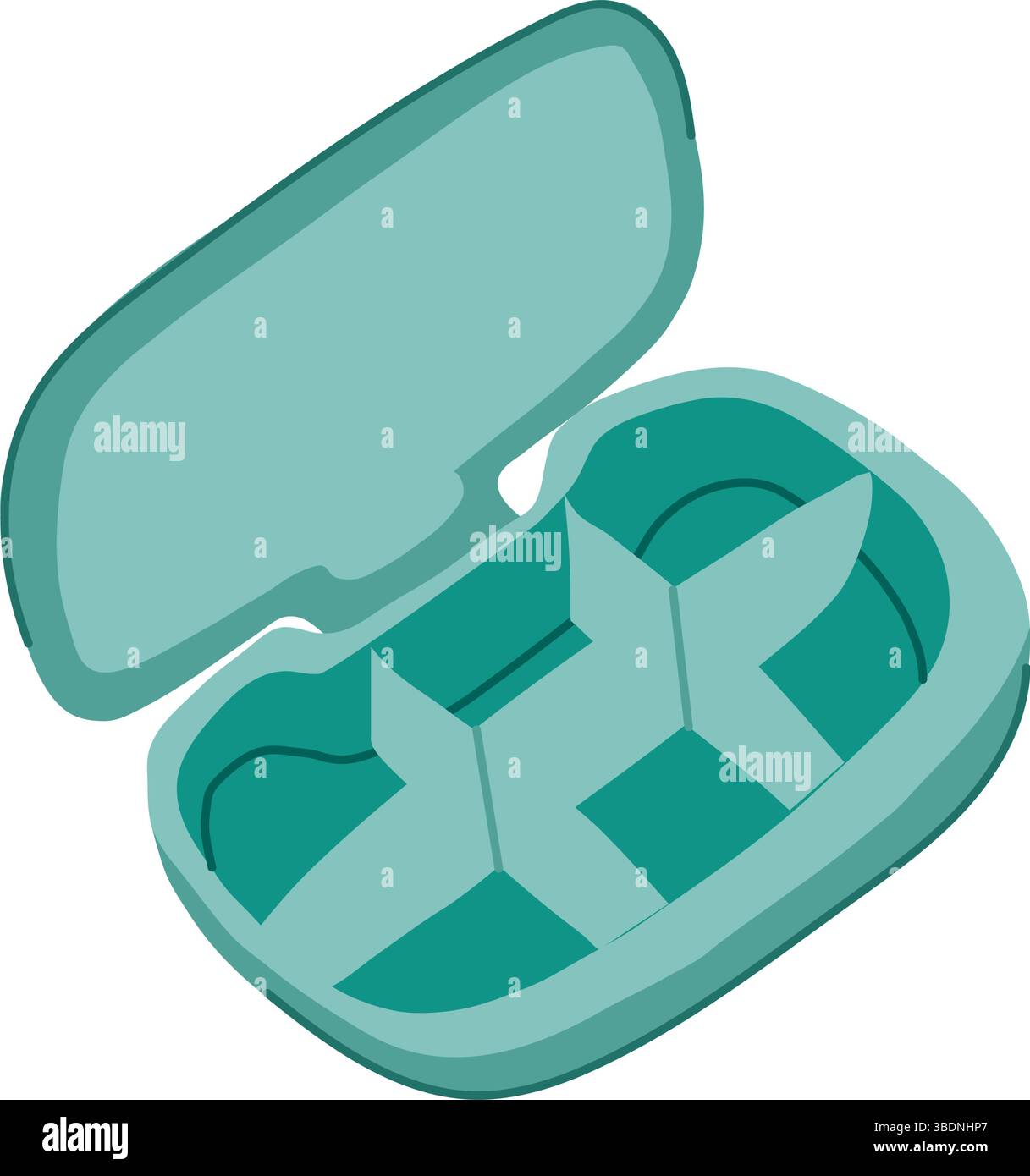 travel pill organizer cartoon vector illustration Stock Vector Image ...