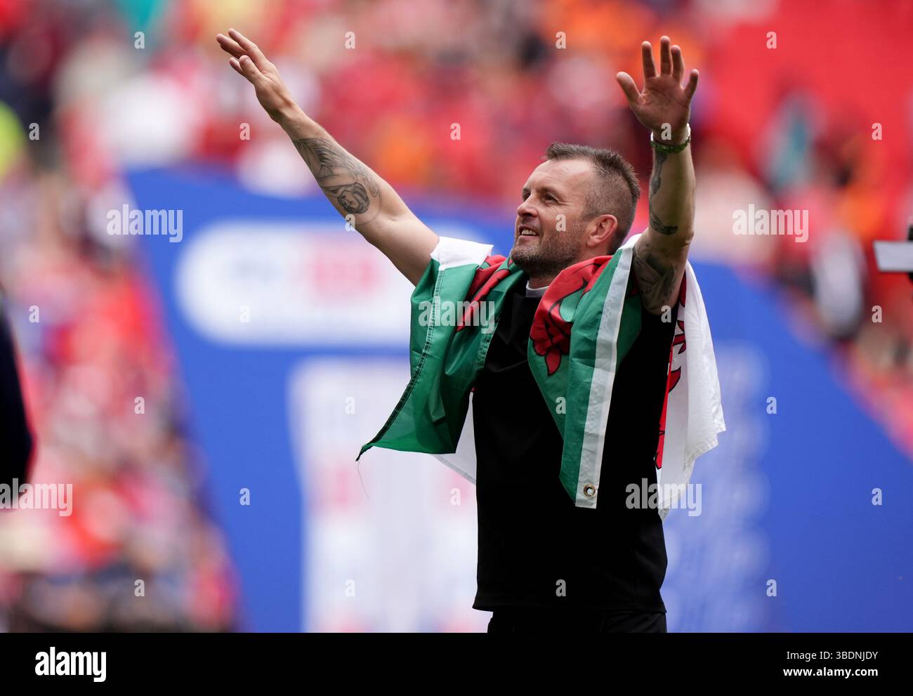 Charlton Athletic manager Nathan Jones celebrates after the Sky Bet ...