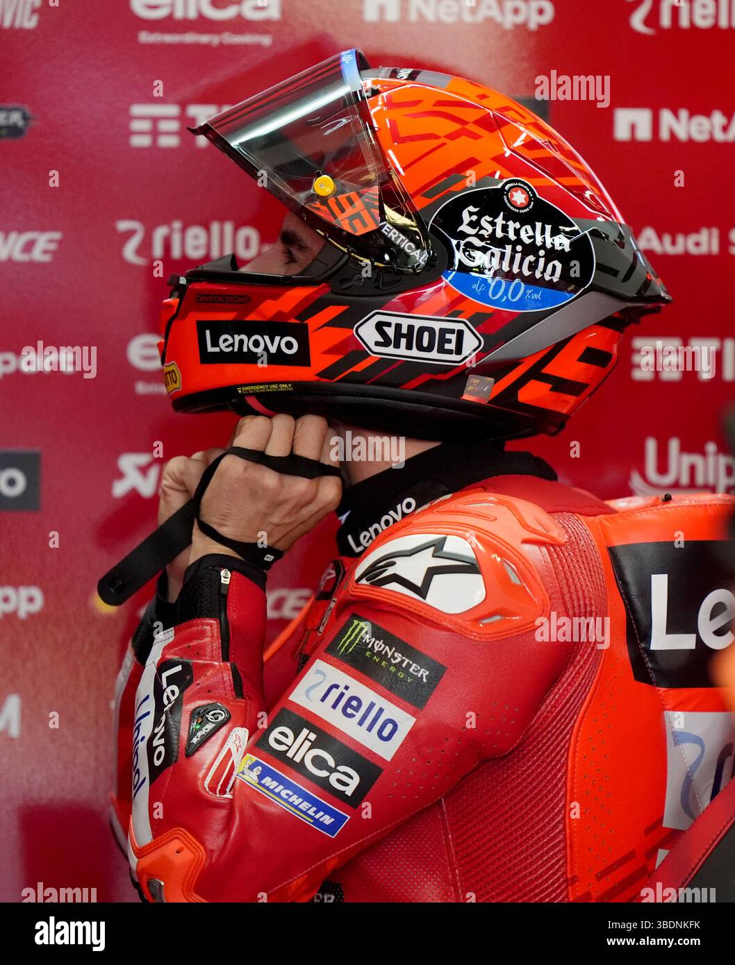 Ducati Lenovo Team's Marc Marquez ahead of the Monster Energy British ...